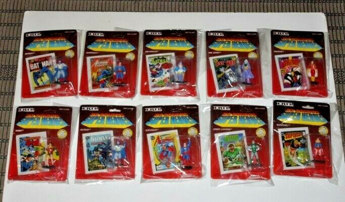 1990 ERTL DC Comics Super Heroes Die-Cast Action Figure Complete Set 10 ...