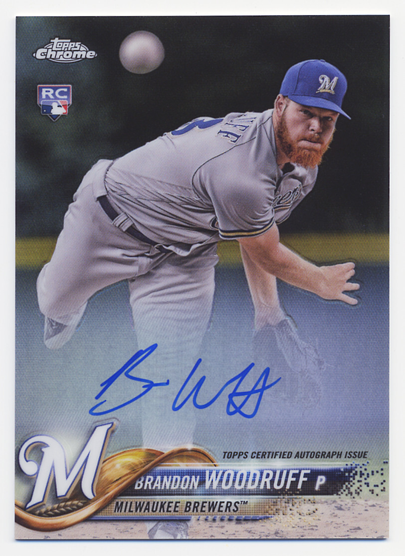2018 Topps Chrome - Rookie Autographs Refractor #RA-BW Brandon Woodruff ...