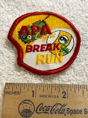 APA Break and Run Billiards Patch | eBay