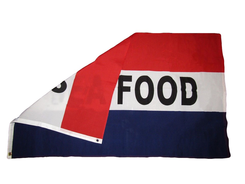 3x5 Advertising Red White Blue Sea Food Flag 3'x5' House Banner ...