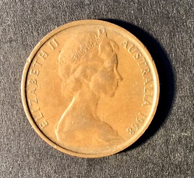 1968 2 Cent Australian Decimal Coin Low Mintage Rare Key Date. | eBay ...