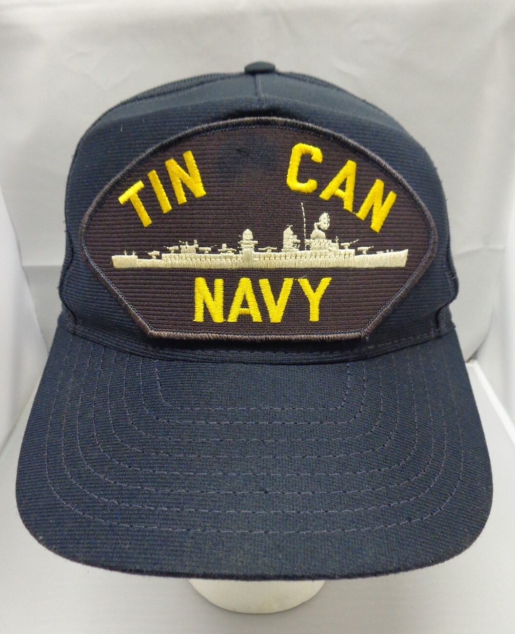 Vintage Tin Can Navy Patch Baseball Ball Adjustable Snapback Cap Hat ...