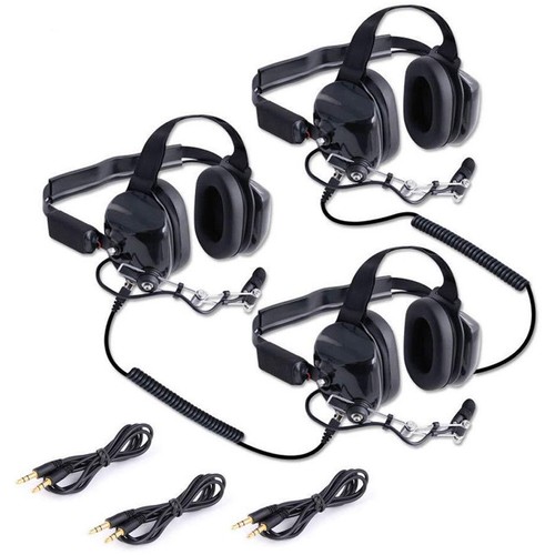 Set of 3 NASCAR Race Fan Intercom Scanner BTH Two Way Headsets w/ Mic ...