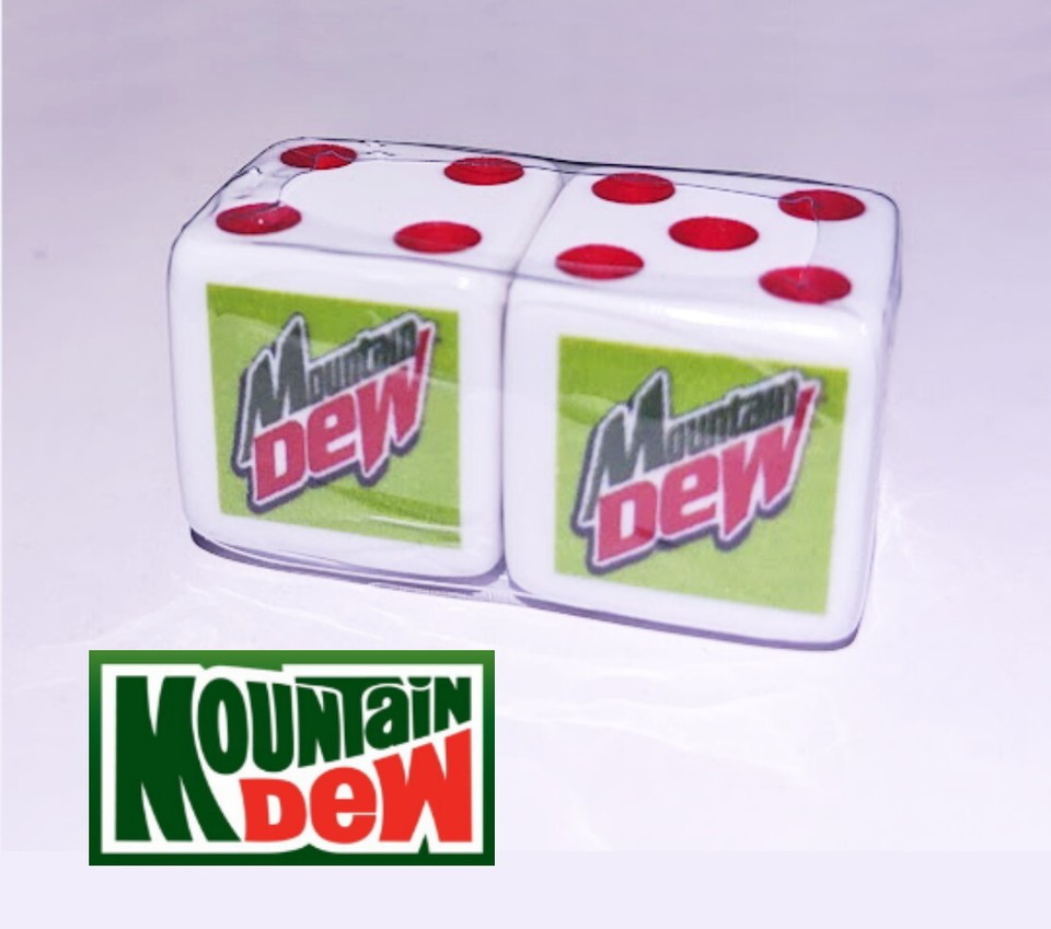Mtn Dew Dice Pair Set Collectible Board Game Night Rare Mt Mountain | eBay