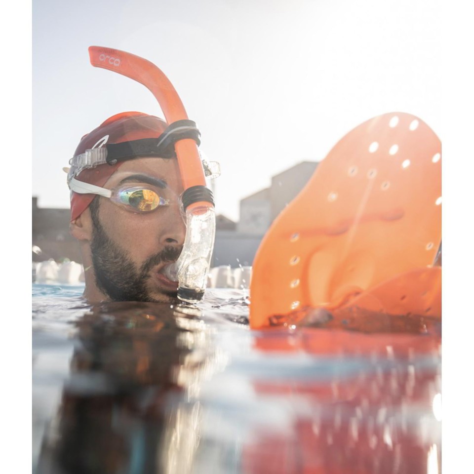 Orca Swim Training Snorkel Orange | eBay UK