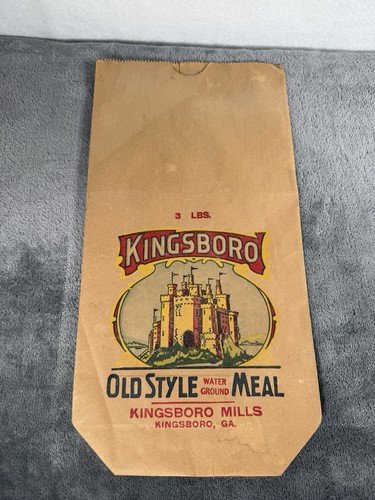 Kingsboro Mills Georgia Oldstyle Water Ground Meal Bag Harris County ...