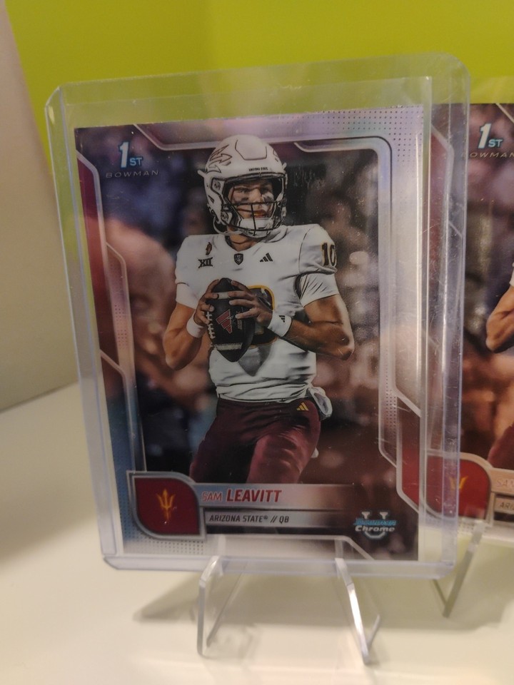 2025 Bowman Chrome - Sam Leavitt #195 Refractor & Prism DP Silver Prism ...