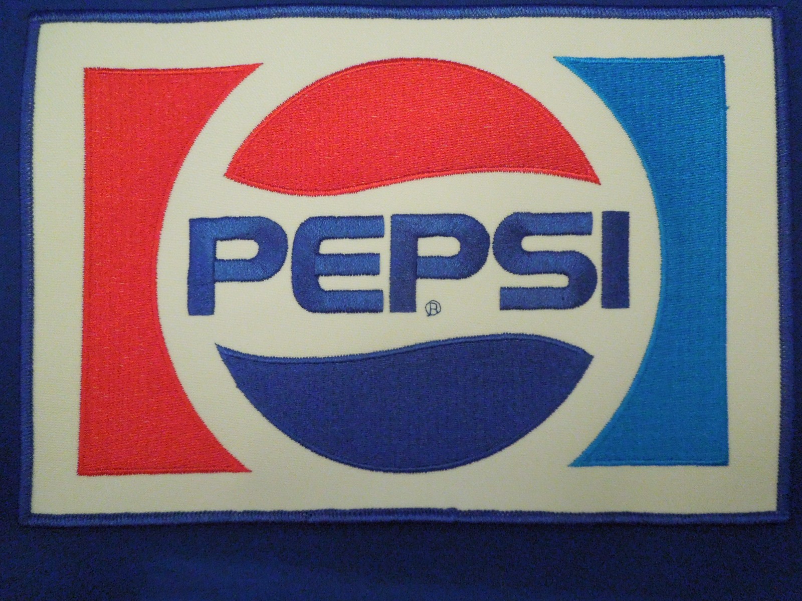 Vintage Pepsi Soda Jacket Uniform Logo Patch 9 1/4" x 6 1/4" | eBay