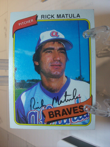 1980 Topps Baseball Card #596 - Rick Matula RC - Atlanta Braves (95626 ...