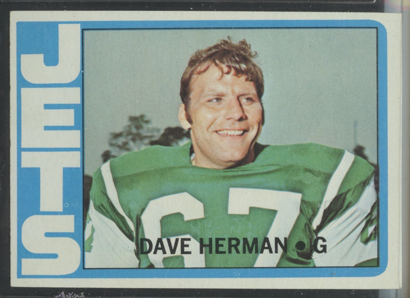 1972 Topps #182 Dave Herman New York Jets | eBay