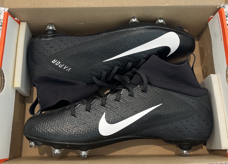 Size 12 Nike Vapor Untouchable Pro 3 Detachable Football Cleats Black ...