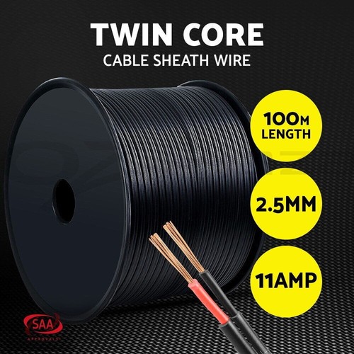 2.5MM Twin Core Wire Electrical Cable Electric Extension 100M Car 450V ...