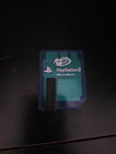 Playstation 2 PS2 8MB Memory Card Magic Gate Blue Clear Mad Catz Trl8 ...