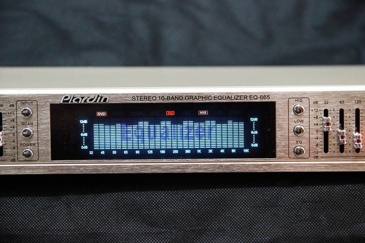 Dual 10-Band Digital Equalizer EQ Tuner Preamp Spectrum Display for ...