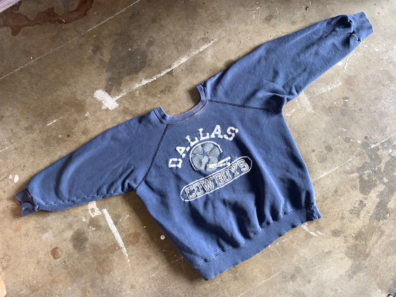 80s VINTAGE DALLAS COWBOYS FOOTBALL CHAMPION TAG SWEA… - Gem