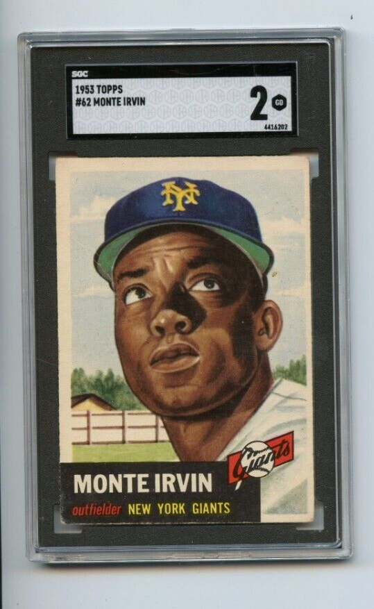1953 Topps Monte Irvin New York Giants #62 ⭐️💥🎯 SGC Graded 2 | eBay