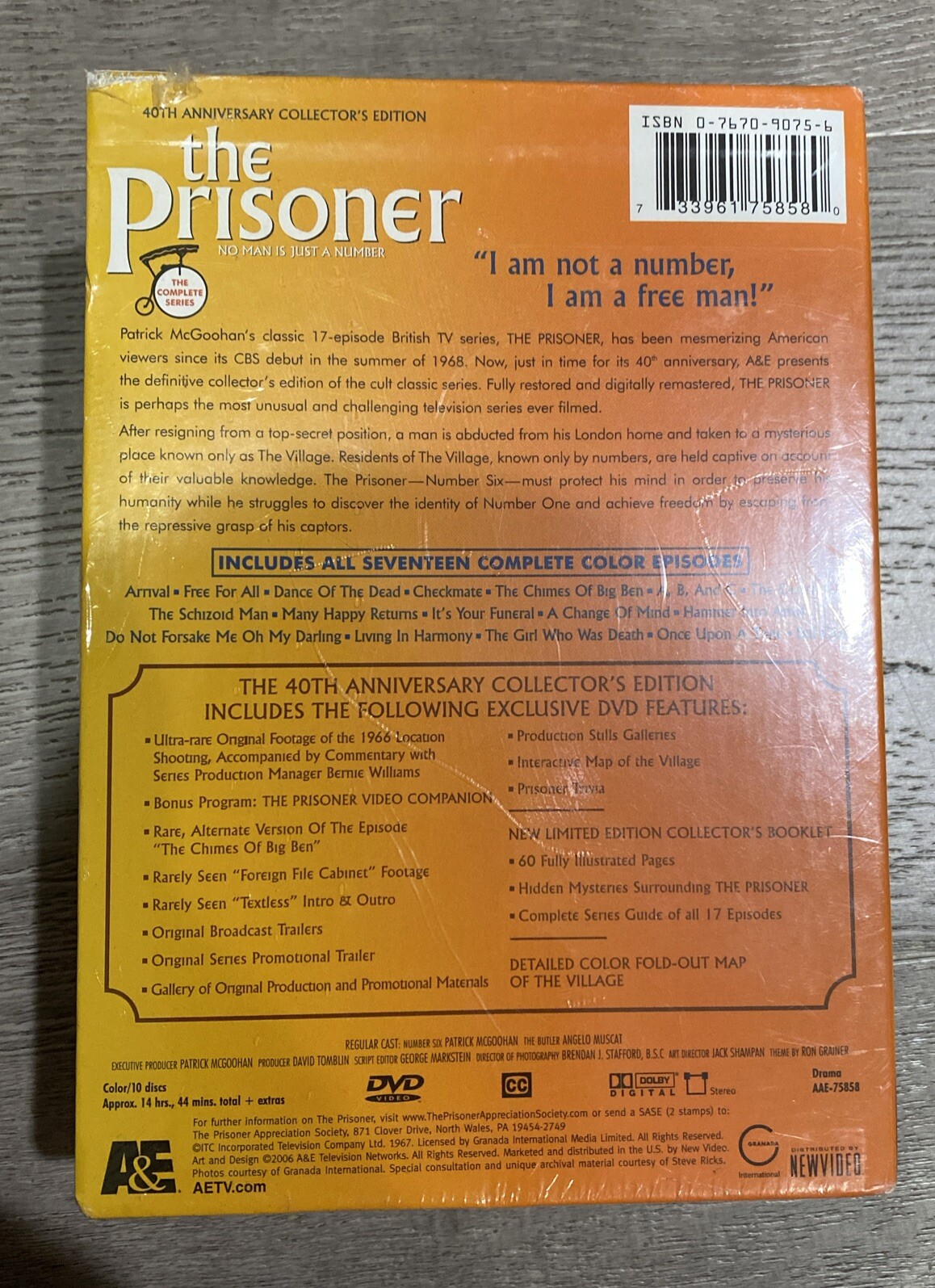 The Complete Prisoner Megaset 40th Anniversary Collectors Edition (DVD ...