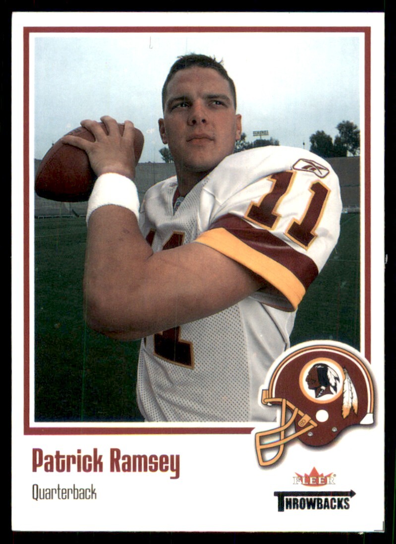 2002 Fleer Throwbacks Patrick Ramsey Rookie Washington Redskins #117 | eBay