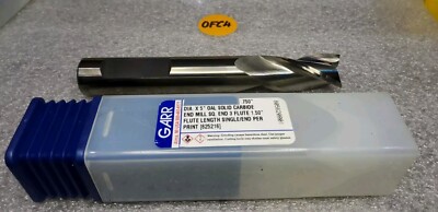 GARR 3/4" DIA. X 1.5" LOC X 3/4" SHK X 5"OAL, 3-FL CARBIDE SQUARE END ...