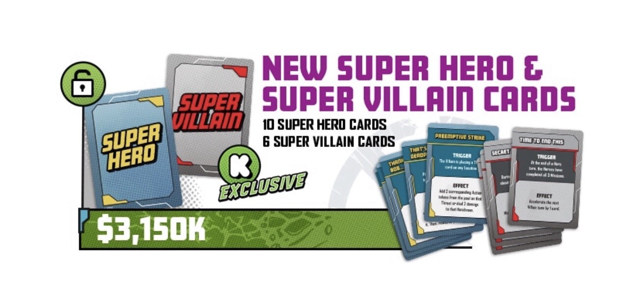 CMON MARVEL UNITED X-MEN Kickstarter Exclusive HERO & VILLAIN CARDS ...