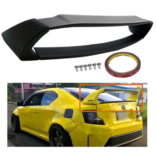 For 2011-2016 2nd Gen Scion TC Unpainted Black ABS Rear Trunk Spoiler ...