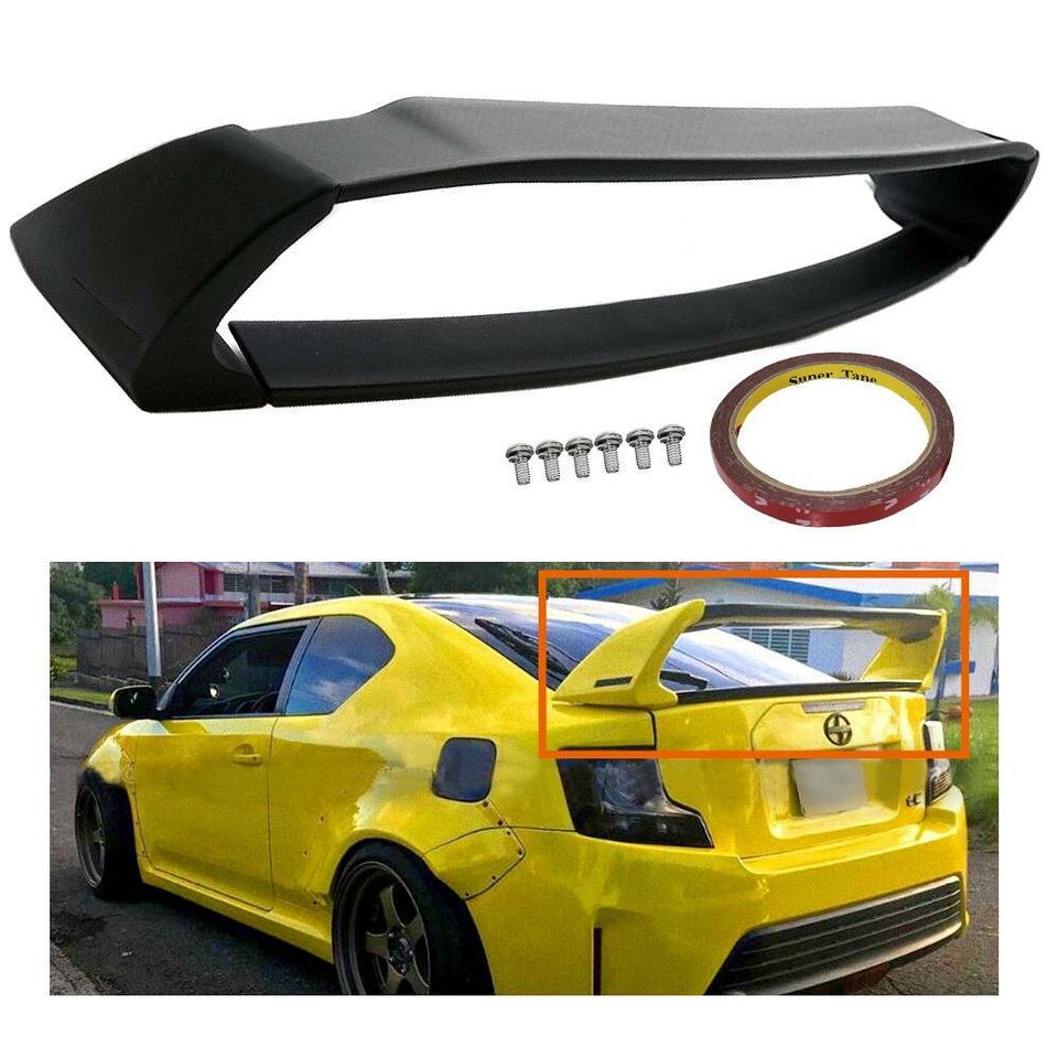 For 2011-2016 2nd Gen Scion TC Plastic Wing Lip Spoiler Tail Roof Trim ...