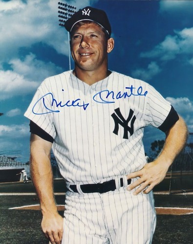MICKEY MANTLE SIGNED PHOTO AUTOGRAPH NY YANKEES HOF MLB SIGNATURE 8X10 ...