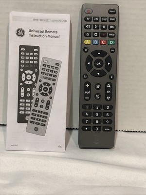 GE Ultra Pro Universal Remote Control 4 Device with Designer Finish ...