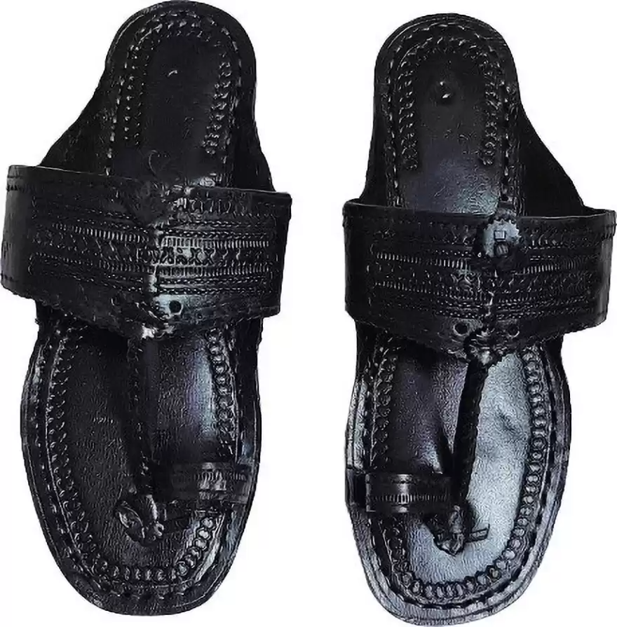 Hommes Jésus Sandales Kolhapuri Buffalo Cuir Plat Jutti K88 Ethnique ...