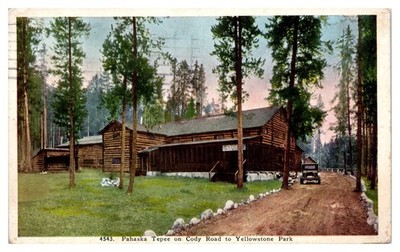 Postcard: STOE 4543. Pahaska Tepee on Cody Road to Yellowstone Park | eBay