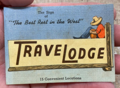 Antique Travelodge The Best Rest in The West Business Card Rare | eBay