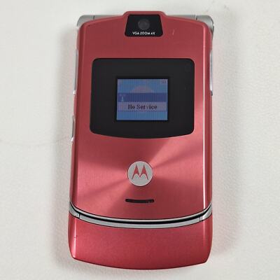 Motorola RAZR V3a Pink Flip Phone (Alltel) | eBay