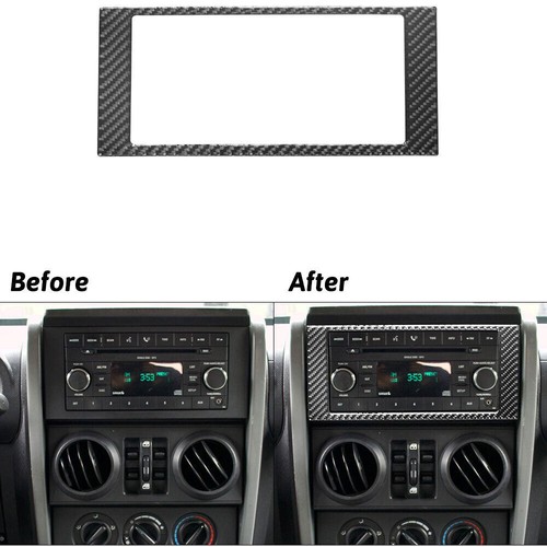 Carbon Fiber Radio/navigation surround Outer Frame Trim For 07-10 Jeep ...