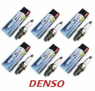 6 X DENSO Platinum Titanium TT Performance Power Spark Plugs PT16TT ...