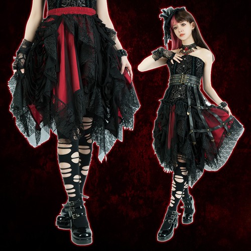 nu Goth Boho gypsy mage lace mesh layered asymmetrical peasant skirt ...