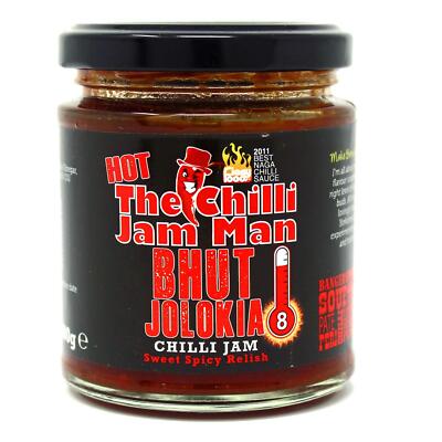 The Chilli Jam Man Bhut Jolokia Chilli Jam Naga Ghost Pepper Hot ...