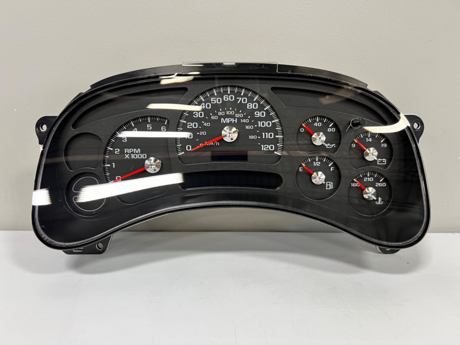 03 04 05 Sierra Silverado Speedometer Instrument Gauge Cluster RED LEDs ...