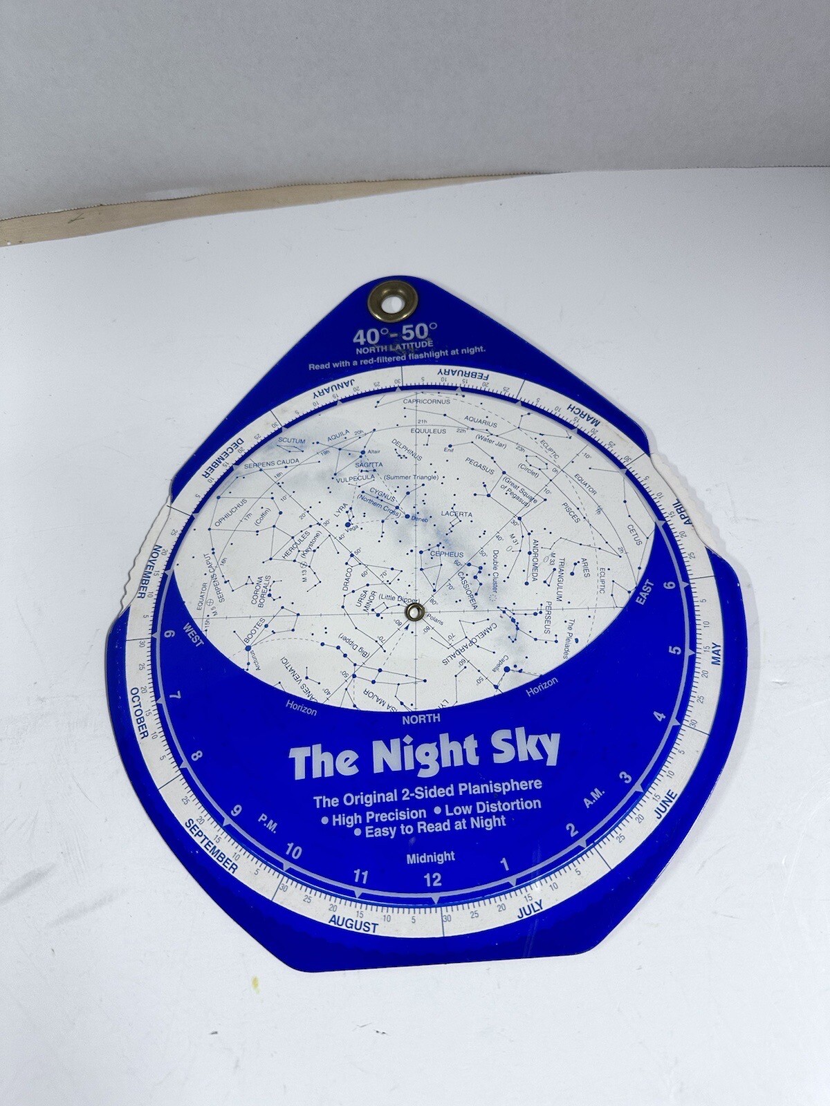 The Night Sky Original 2 Sided Planisphere 40 - 50 North Latitude Star ...