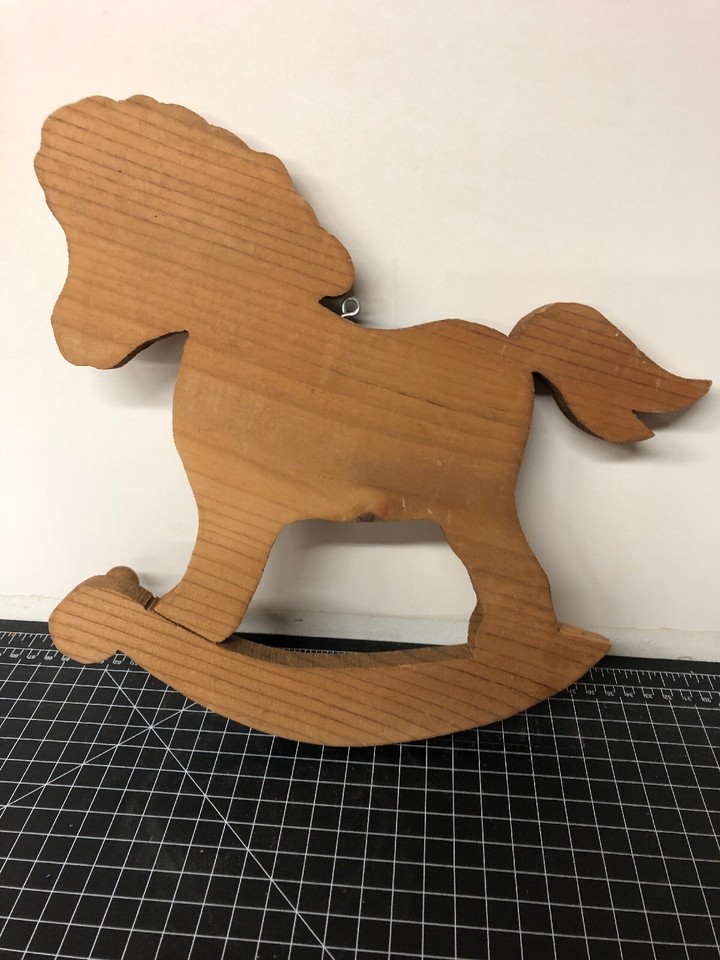 Vintage Hand Painted Wooden Horse Toy Hanging Coat Rack Pony Toy 13x10 ...