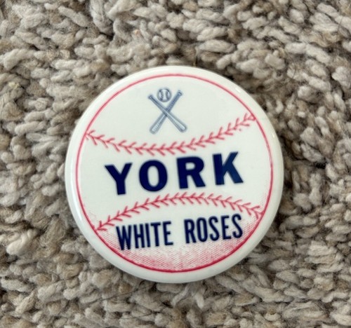 1940’s York White Roses Baseball Pinback | eBay