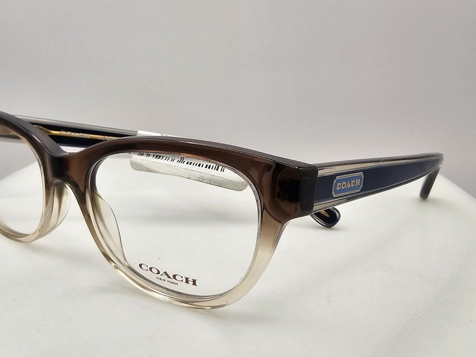 COACH HC 6187 TRANSPARENT BROWN GRADIENT EYEGLASSES FRAME 52-18-140 i20 ...