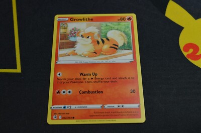 POKEMON FUSION STRIKE GROWLITHE 032/264 NM/Mint PACK FRESH | eBay