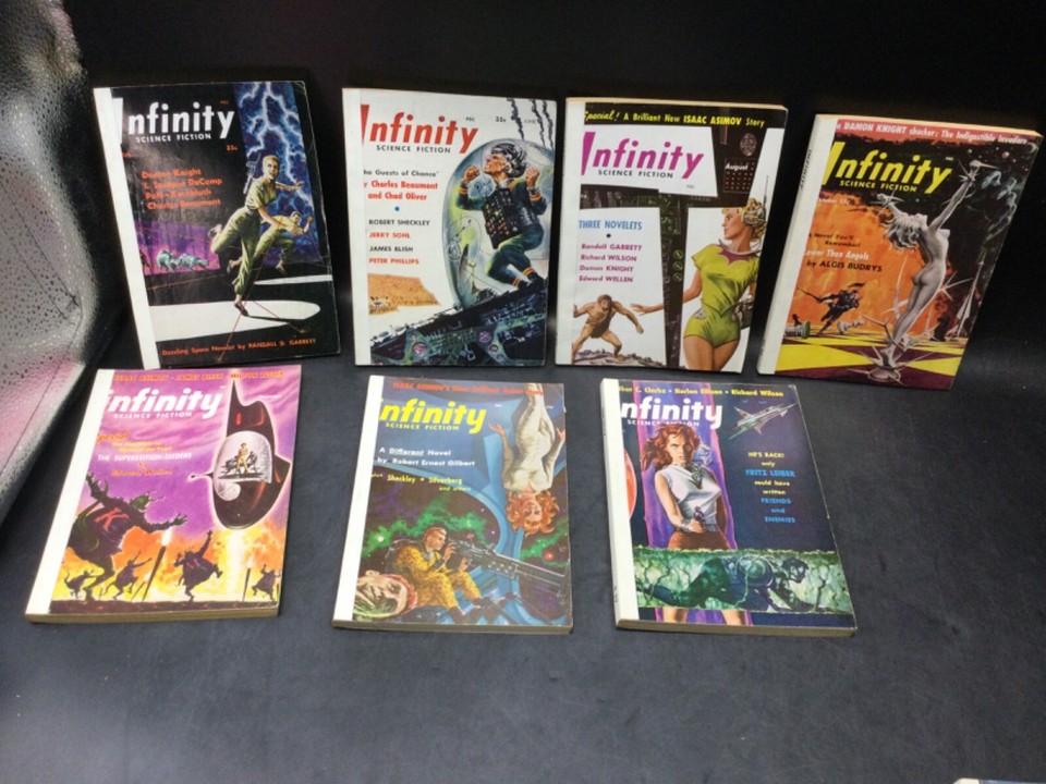 VTG Lot of (20) Infinity Science Fiction PULP Magazine [1955 - 1958 ...