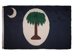 South Carolina Two Day Flag 3x5 ft Civil War 1861 Secession Palmetto ...