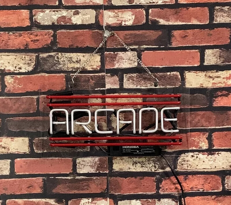 14" ARCADE Vintage Acrylic Neon Sign Light Visual Collection Beer Bar ...