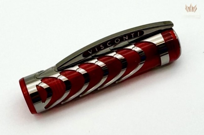 VISCONTI LIMITED EDITION SKELETON RUBY RED FOUNTAIN PEN FOUNTAIN PEN ...