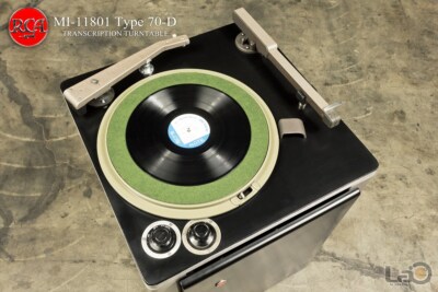 RCA Type 70-D Transcription Turntable 60HZ w/ 2 tonearms (Worldwide ...
