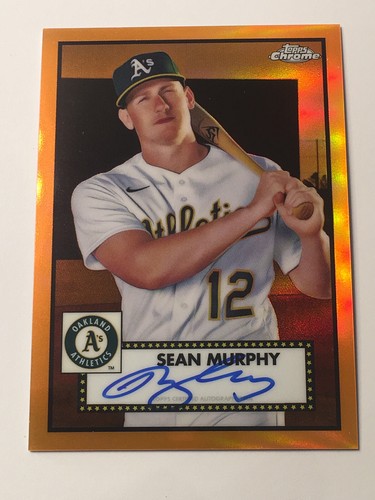 2021 Topps Chrome Platinum Anniversary SEAN MURPHY Auto Orange ...