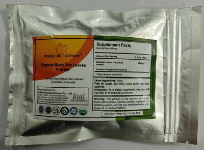 Organic Black Tea Leaves Powder Polyphenol Theaflavins Antioxidants ...