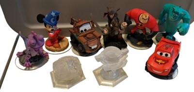 Disney Infinity LOT 9 Figures Incredible Cars Pirates Mickey Mouse | eBay